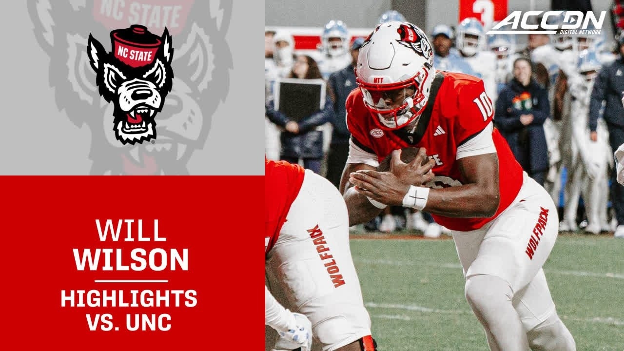 WATCH: NC State Freshman QB Will Wilson Runs Through UNC | Inside Pack ...